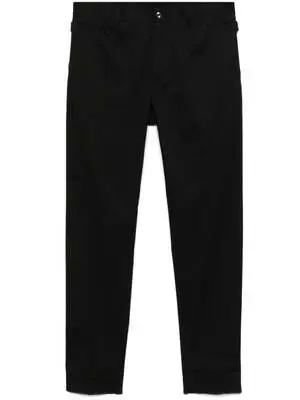 Dolce & Gabbana Cotton Stretch Trousers - Black