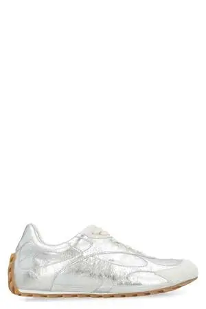 Bottega Veneta Elegant Low-top Lace-up Sneakers - Silver