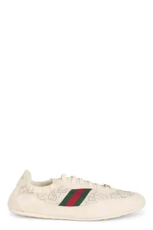 Gucci Gg Crystal Sneakers - Beige