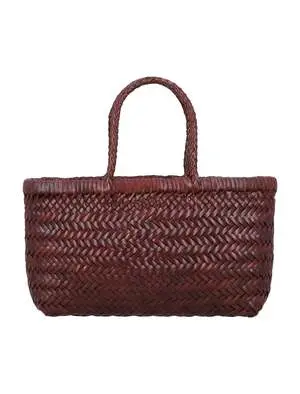 Dragon Diffusion Woven Leather Tote Bag