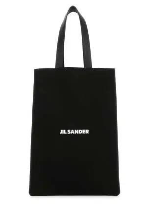 JIL SANDER Canvas Tote Bag With Contrast Trim
