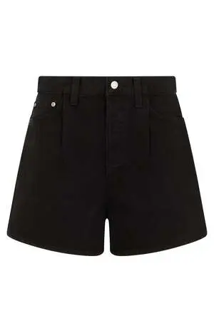 AGOLDE High Waisted Denim Shorts - Black
