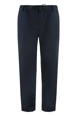 Moncler Cotton Gabardine Wide-leg Tailored Pants