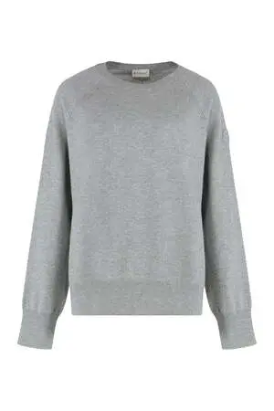 Moncler Crew Neck Cashmere Sweater - Grey