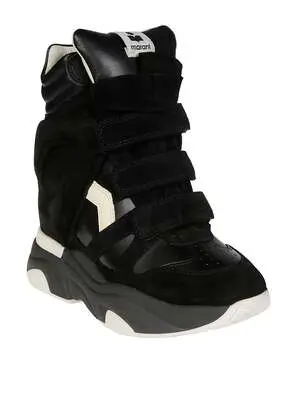 Isabel Marant Étoile Balskee-gz Leather Sneakers - Nero