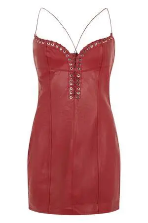 LUDOVIC DE SAINT SERNIN Mini Seductive Short Dress - Red