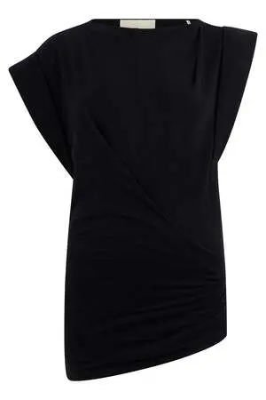 Isabel Marant Étoile Marant Maisan Draped Cap-sleeve Top
