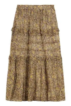 MARANT ETOILE Floral Print Long Skirt