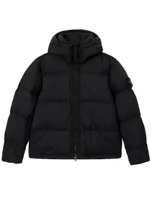 Stone Island Detachable Hooded Coat - Nero