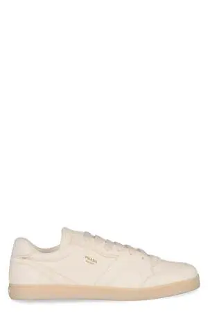 Prada Leather Sneakers With Logo