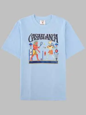 Casablanca Mini T-shirt For Fw26 - Azure