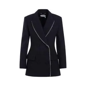 Chloé Chain-link Trim Double-breasted Blazer