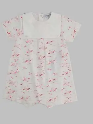 Emporio Armani Baby Girls' Printed Cotton Romper - Multicolour