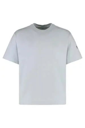 Stone Island Stone Island Cotton T-shirt With Ribbed Neckline Blue