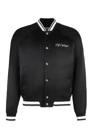 Off-White College Satin Bomber Jacket