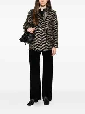 FORTE_FORTE Chevron Oversized Jacket