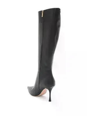 GIANVITO ROSSI Calf Leather Pointed-toe Knee-high Stiletto Boots