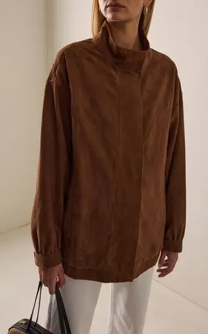 THE GARMENT Geneve Suede Bomber Jacket