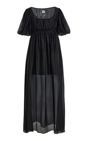 THE GARMENT Gillian Vintage Chiffon Gown - Black