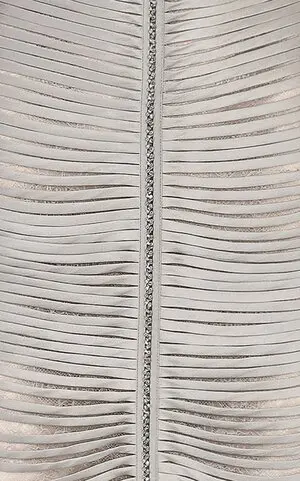 FRANCESCA MIRANDA Halterneck Silk Dress With Hand-sewn Fringes