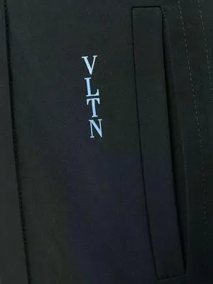 Valentino Garavani Logo Print Straight Leg Trousers