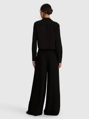 Alice + Olivia Leon Button Down - Black