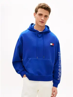 Tommy Hilfiger Sail Logo Hoodie - Wedge Blue