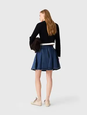 Maje Cardigan With Contrast Band