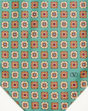 Valentino Garavani Silk Ascot With Pointy Motif