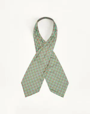 Valentino Garavani Silk Ascot With Pointy Motif