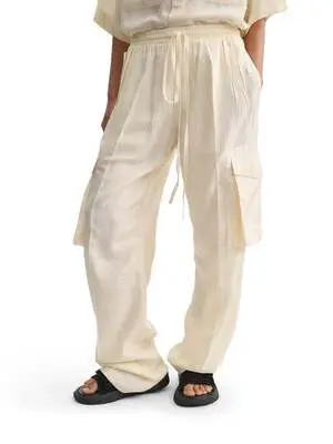 Phoebe Philo Silk Cargo Pants