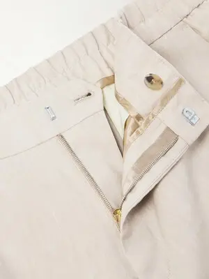 Paul Smith Straight-leg Linen And Wool-blend Trousers