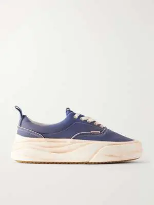 NAHMIAS Ollie Cotton-canvas Sneakers - Blue