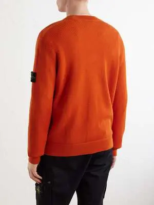 Stone Island Ribbed Cotton Sweater