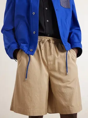 Loewe Straight-leg Cotton Drawstring Shorts