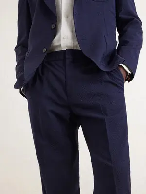 Paul Smith Straight-leg Wool-blend Seersucker Suit Trousers