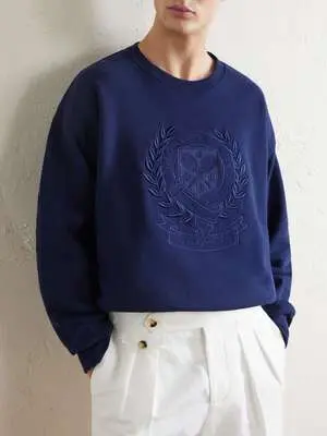 Polo Ralph Lauren Wimbledon Logo-embroidered Cotton Sweatshirt