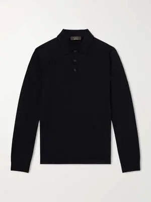 SLOWEAR Slim-fit Flexwool Polo Shirt