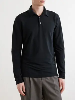 SLOWEAR Slim-fit Flexwool Polo Shirt