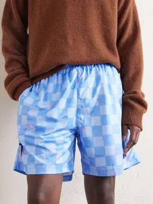NAHMIAS Scribble Straight-leg Printed Jersey Shorts