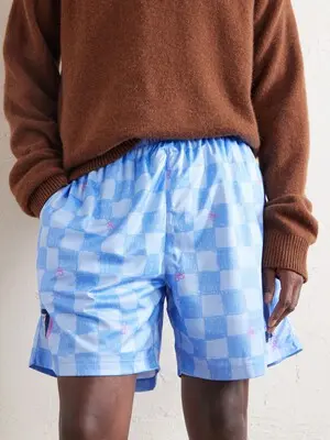 NAHMIAS Scribble Print Jersey Shorts