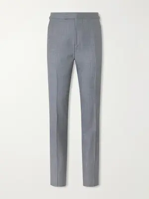 TOM FORD Shelton Straight-leg Wool Twill Suit Trousers - Gray