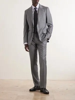 TOM FORD Shelton Straight-leg Wool-twill Suit Trousers