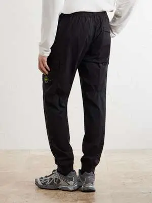 Stone Island Tapered Stretch Cotton-blend Cargo Trousers