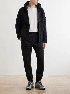 Stone Island Tapered Stretch Cotton-blend Cargo Trousers