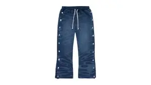 HELLSTAR W/ Flame Snap Sweatpant - Black
