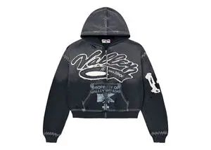 VALE FOREVER Religion Zip Up Hoodie - Black