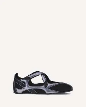 Attico Nomad Ballerinas - Black