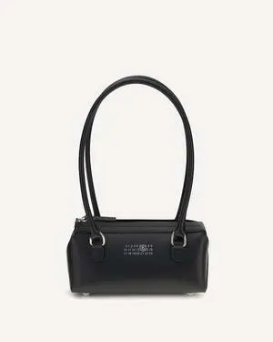 MAISON MARGIELA Bauletto J Mini Shoulder Bag In Leather - Black