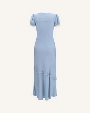 SELF-PORTRAIT Midi Dress In Viscose And Lace